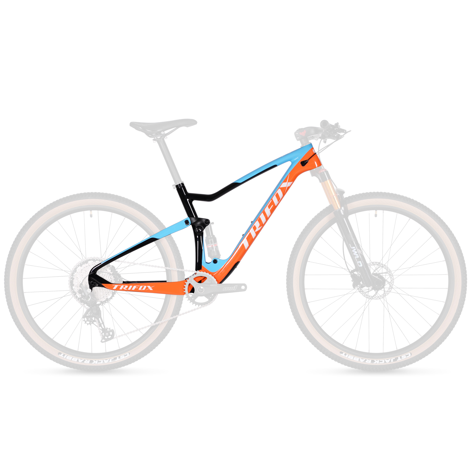 TRIFOXcycling 29er LightCarbon Full Suspension XC MTB Frame MFM100 |100 ...