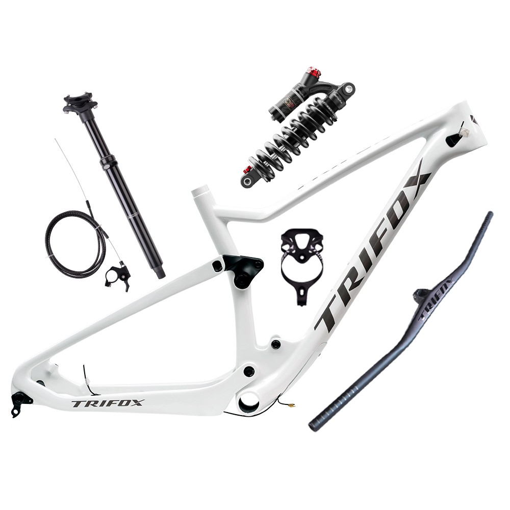 TRIFOXBIKE Double Full Suspension Carbon MTB Frameset - MFM100 Bundle Sale