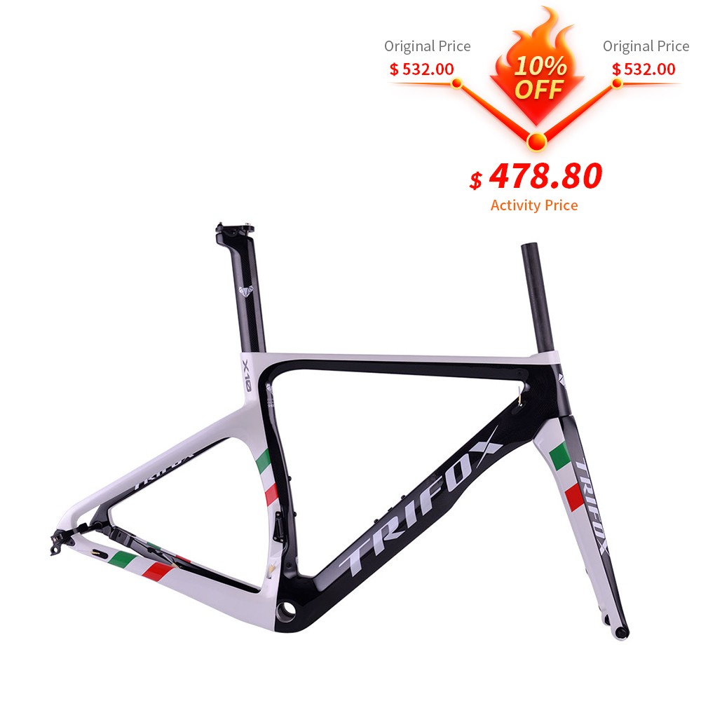 700C Carbon Road Bike Frame X10 - Lightweight Bicycle Disc Brake ...