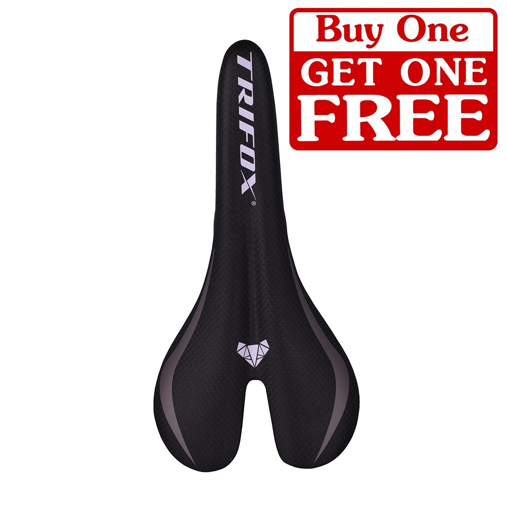 Trifox Lightweight Comfortable Carbon Bike Saddle CS100