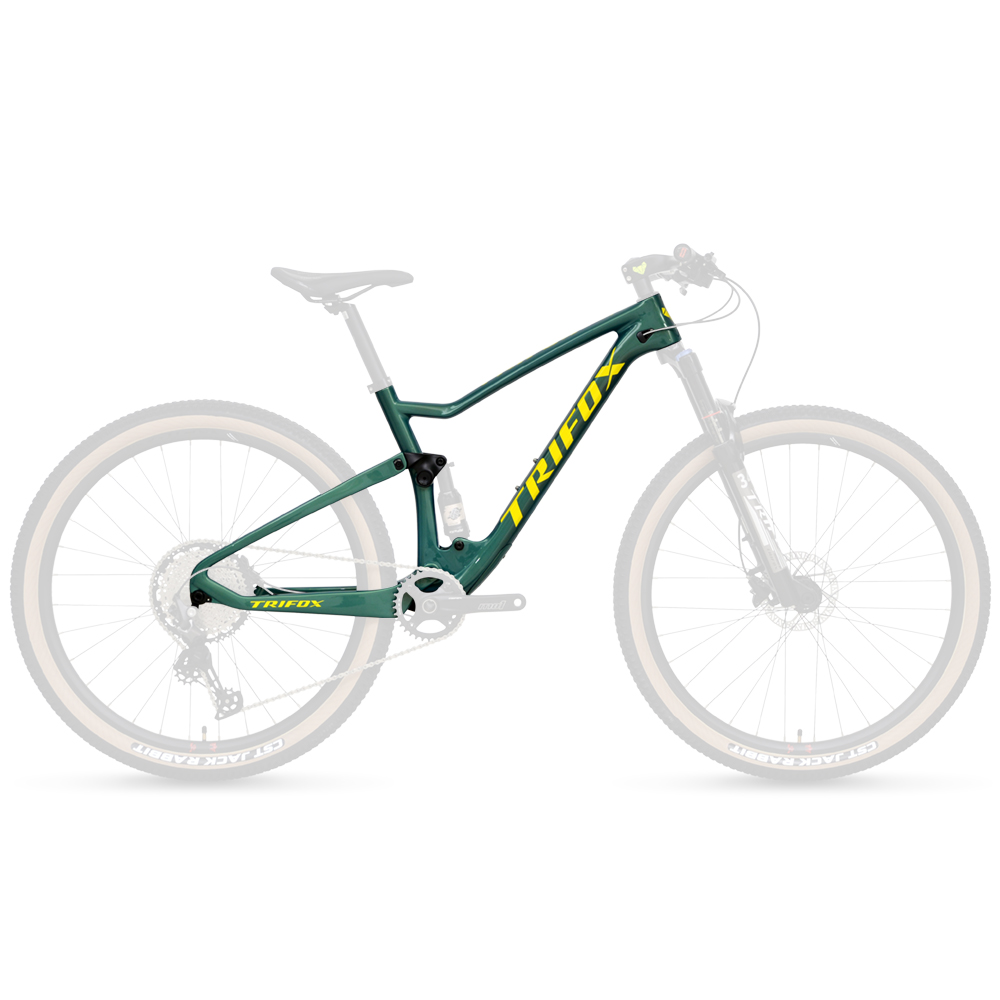 TRIFOXcycling 29er LightCarbon Full Suspension XC MTB Frame MFM100 |100 ...