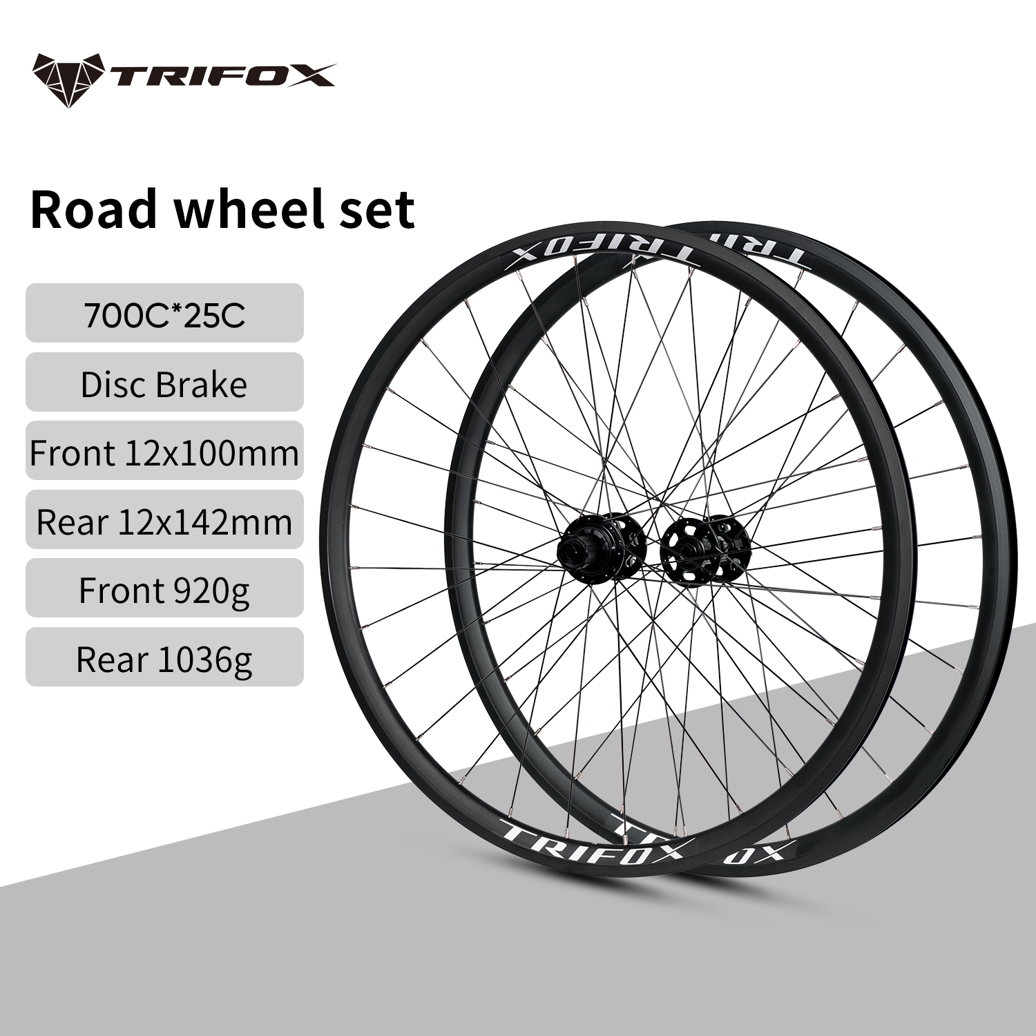 Road Bike Wheels AWT7 - Alloy & 700c Disc Brake | TRIFOX Cycling